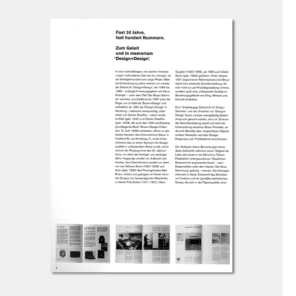 Design+Design – Würdigung von H. Wichmann